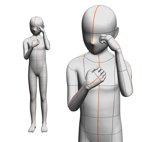 Crying Pose Reference