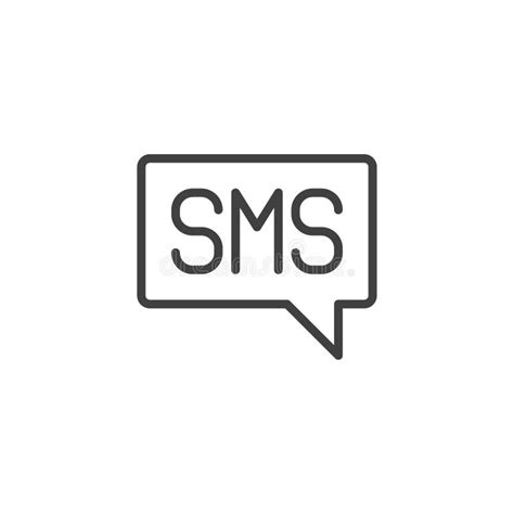 Sms Message Line Icon Stock Illustration Illustration Of Icon 271817164