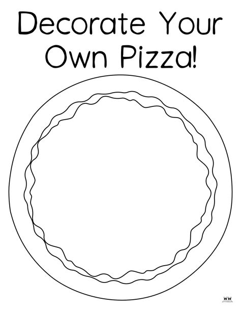 Choose From 32 Unique Pizza Coloring And Color By Number Pages For