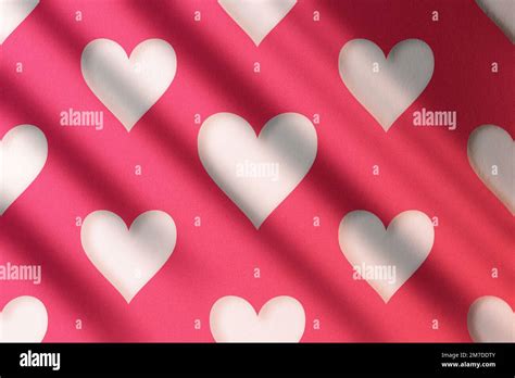 Red And White Heart Patterns