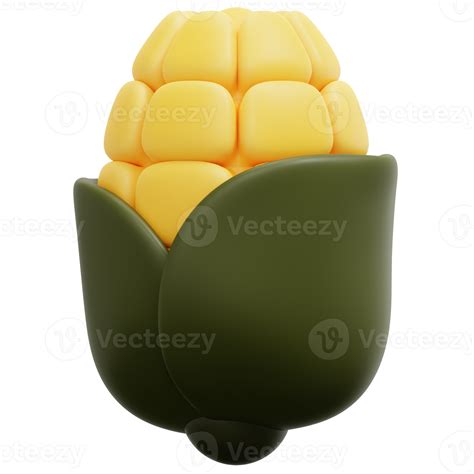 Corn 3d Render Icon Illustration 11620559 Png