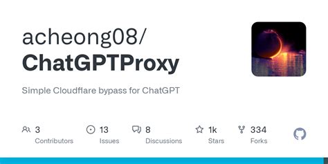 GitHub Acheong ChatGPTProxy Simple Cloudflare Bypass For ChatGPT
