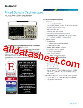 MDO3AFG Datasheet PDF TEKTRONIX INC