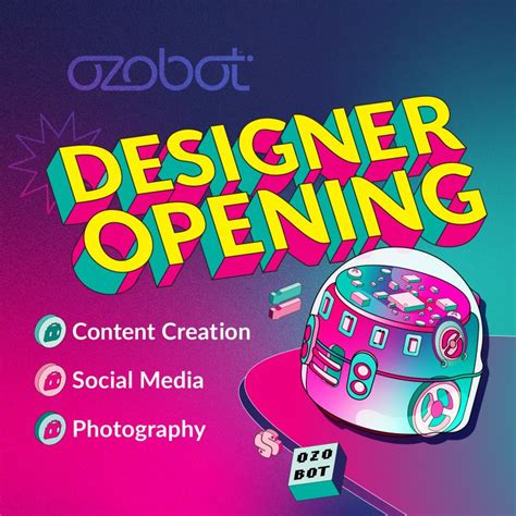 Arnold Agustin On Linkedin Hiring Creative Graphicdesigner Socialmediadesign Ozobot