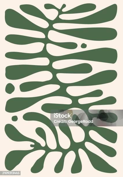 추상 식물 잎 꽃 그루비 예술 배경 현대 미니멀리스트 마티스 낙서 유기 잎의 배경 단순한 자연 모양 벽지 벽 장식 인쇄 엽서