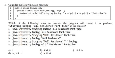 Solved 3 Consider The Following Java Program 1 Public