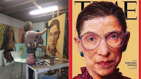 Une Artiste Dedmonton Peint Un Des Derniers Portraits De Ruth Bader