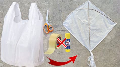 How To Make A Kite Without Tape And Glue Make Kite By Thread Kite