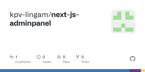 Github Kpv Lingamnext Js Adminpanel