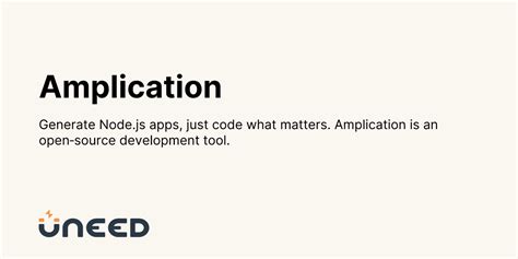 Amplication On Uneed Uneed