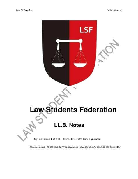 Taxation Lecture Notes 1 Warning Tt Undefined Function 32 Law