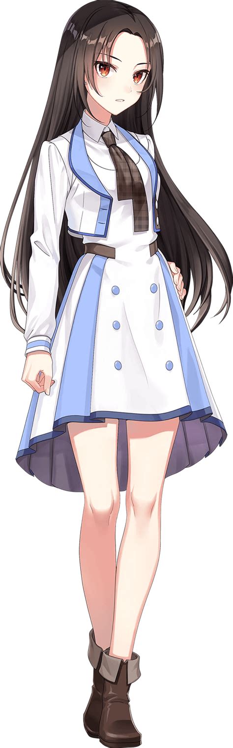 Shirako Miso Kamuro Aya Cue Highres Official Art 1girl Belt Black Hair Blush Boots