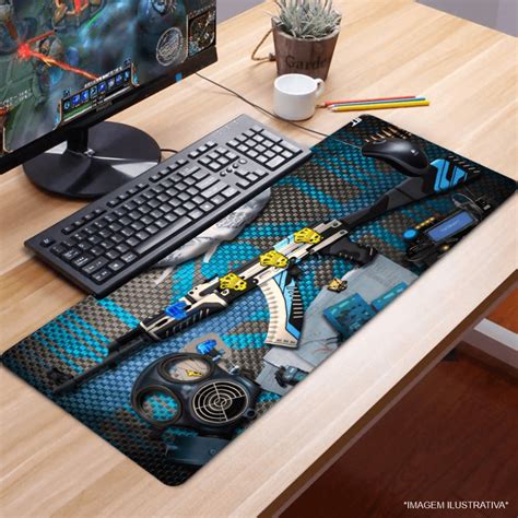 Mouse Pad Gamer 65x32cm Estampa 1083 Shopee Brasil
