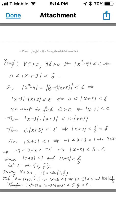 Epsilon Delta Definition Of Limits Answer For Quiz Question Incorrect