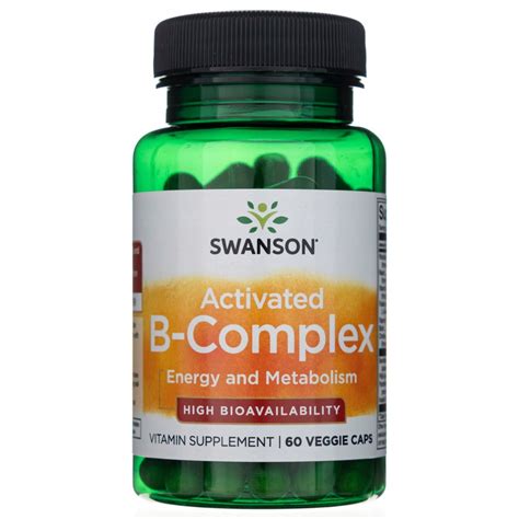 Swanson Activated B Complex Kompleks Witamin 60k 12939460625