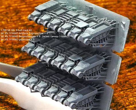 1 700 1 350 German Half Track Truck Kit Sdkfz 9 Famo Sdkfz 10 Sdk Modellbauray