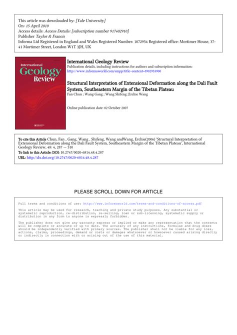Pdf Structural Interpretation Of Extensional Deformation Along The