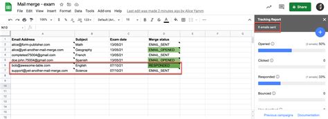 Send The Same Mail Merge To New Recipients On The Same Sheet