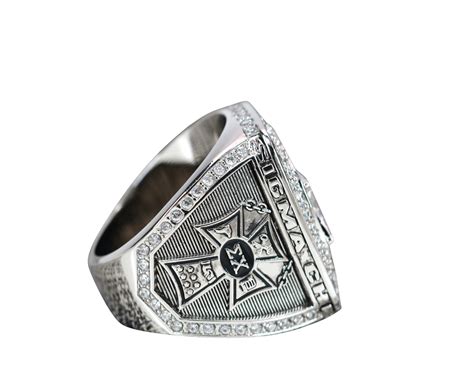Sigma Chi Fraternity Ring ΣΧ Shine Series Silver Fratrings
