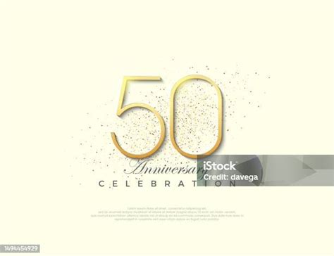 간단한 숫자 50 주년 축하를 위한 프리미엄 벡터 번호입니다 포스터 배너 축하 인사말을 위한 프리미엄 벡터 공휴일에 대한 스톡