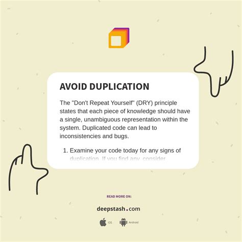 Avoid Duplication Deepstash