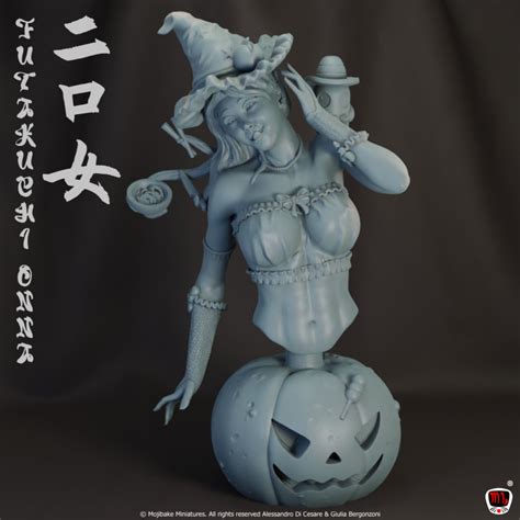 Futakuchi Onna Your Naughty Halloween Themed Stl Yokai Campaign Myminifactory
