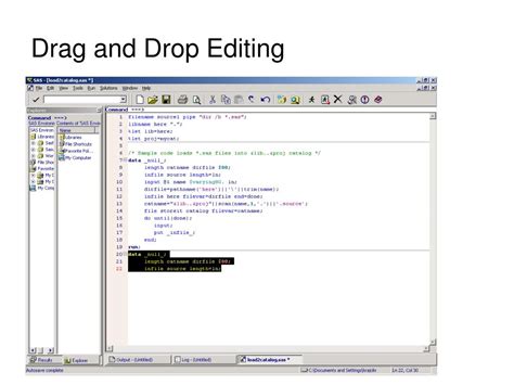 ppt using the sas enhanced editor powerpoint presentation free
