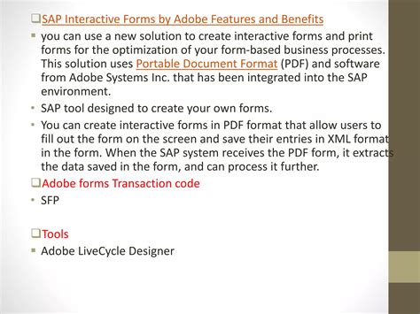 Sap Adobe Forms Pptx