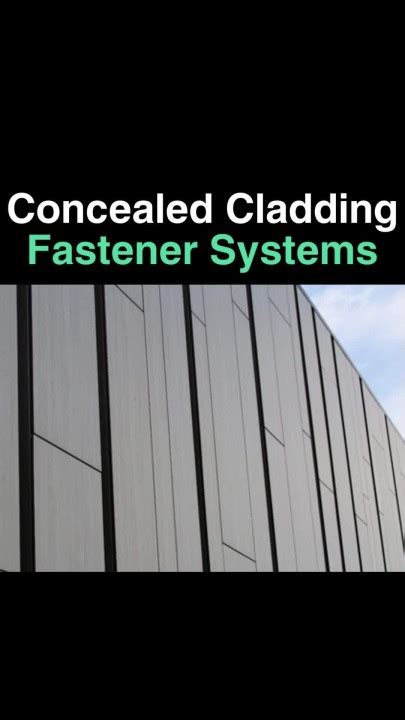 Acelab On Linkedin Concealed Cladding Fastener Systems