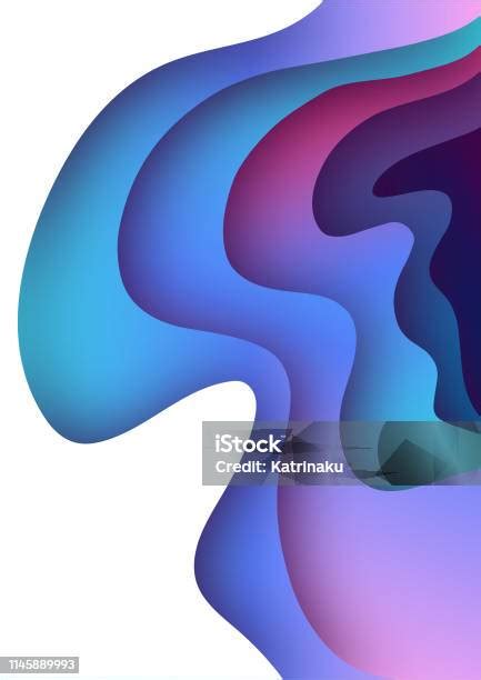 3d 종이 예술 그림입니다 밝은 색상의 하프톤 그라데이션 배너 프리 젠 테이 션 전단지 포스터 및 초대장에 대 한 디자인 레이아웃 벡터 일러스트 0명에 대한 스톡 벡터 아트