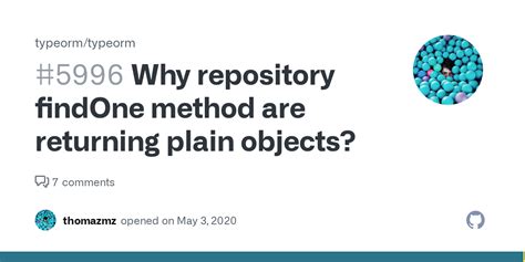 Why Repository Findone Method Are Returning Plain Objects · Issue