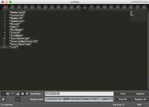 Use Sublime Text To Help You Create Doctrine Entities Rolandows Development Blog