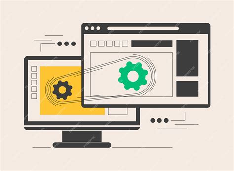 Premium Vector Rich Internet Applications Abstract Concept Vector