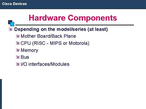 Cisco Devices CONFIGURING CISCO SWITCH AND ROUTER Cisco