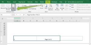 Page Numbers In Excel Examples How To Add Insert Reset