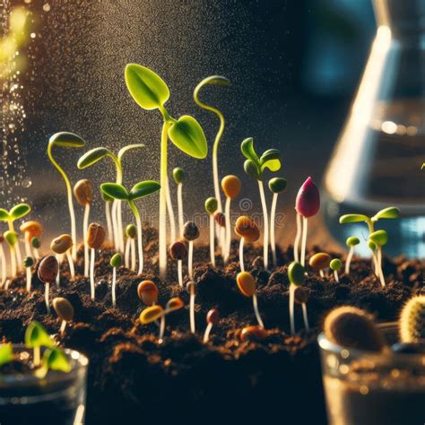 Seedling Emergence Stock Photo Image Of Backlight Striving