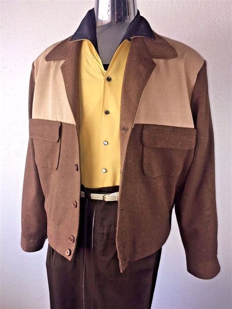 Vintage 1950s Rockabilly Vlv Atomic Fleck 2 Tone Ricky Swankys Jacket