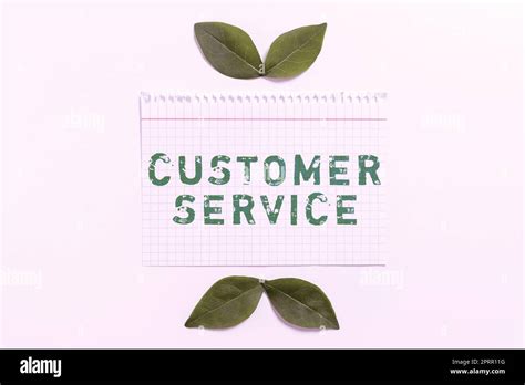 Hand Writing Sign Customer Serviceprocess Of Ensuring Client