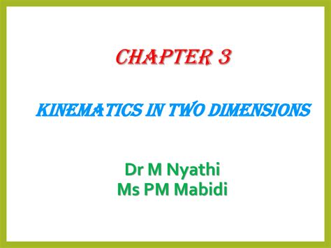 SOLUTION Chapter 3 Kinematics In Two Dimensions 1 Studypool