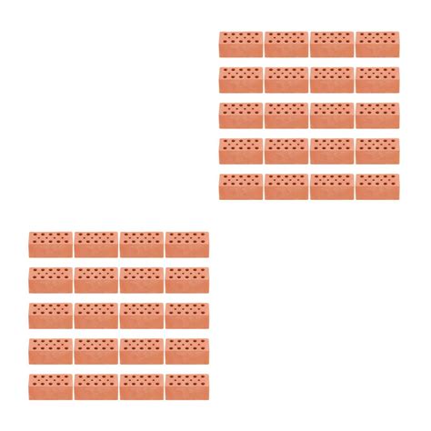 Raindrops 60 Pcs Mini Bricks Tiny Bricks Landscaping Miniature Bricks