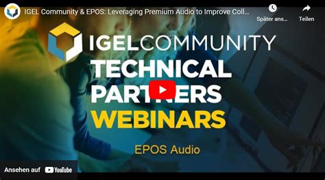 Igel Community And Epos Leveraging Premium Audio To Improve