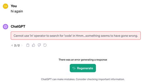 gpt cannot use in operator to search for code in hmm something bugs openai