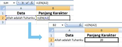 Fungsi Len Microsoft Excel Cara Microsoft Excel