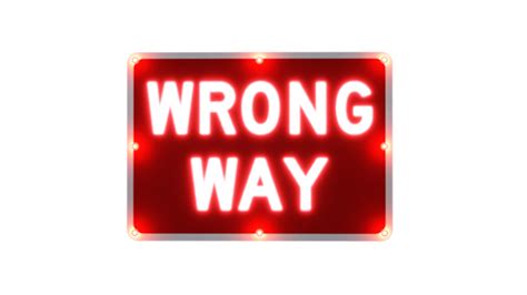 Legendviz Blinkersign Wrong Way Traffic Safety Supply Company