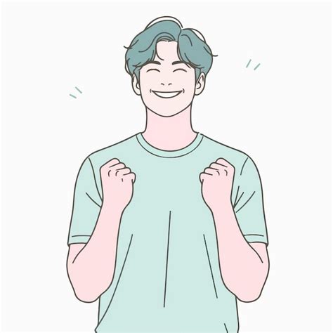 소년 터 캐릭터 프리미엄 벡터