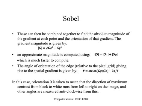 Ppt Sobel Edge Detection Gradient Approximation Powerpoint