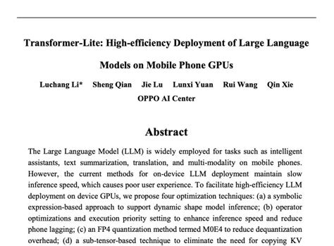 Ahsen Khaliq On Linkedin Transformer Lite High Efficiency Deployment Of Large Language Models On…