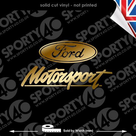 Ford Motorsport Vinyl Decal Sticker