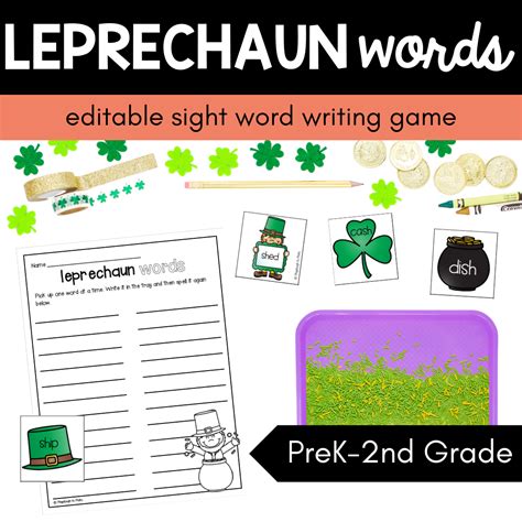 Editable Leprechaun Words Science Of Reading Formula