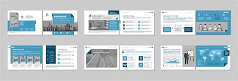 브로셔 창조적 인 디자인 표지 뒤로 및 내부 페이지가있는 다목적 템플릿 슬라이드쇼에 대한 스톡 벡터 아트 및 기타 이미지 슬라이드쇼 설계도 풍경 Istock